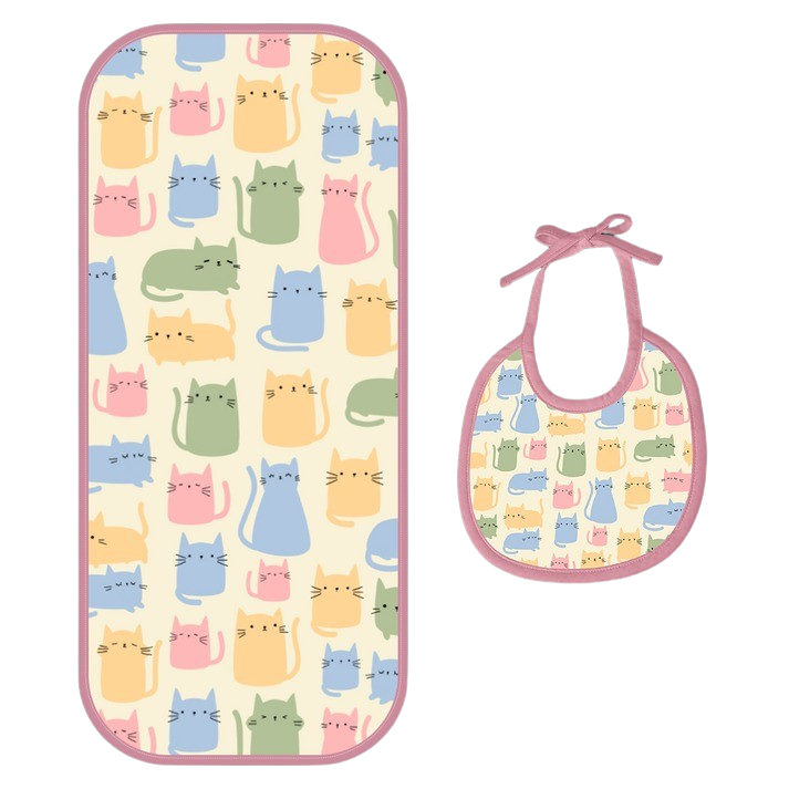 How Cat Print Baby Bibs Add a Tropical Touch to Mealtime – Happy Matty