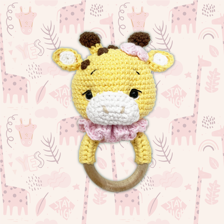 The Benefits of Handmade Giraffe Crochet Rattle for Infant Development ...