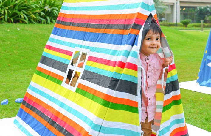 Creative Play Ideas Using a Rainbow Play Tent at Home – Happy Matty