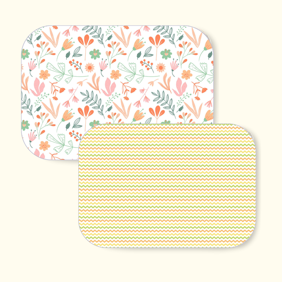 Buy Leaves & Zig-Zag Print Premium Matty Combo | Happy Matty Store